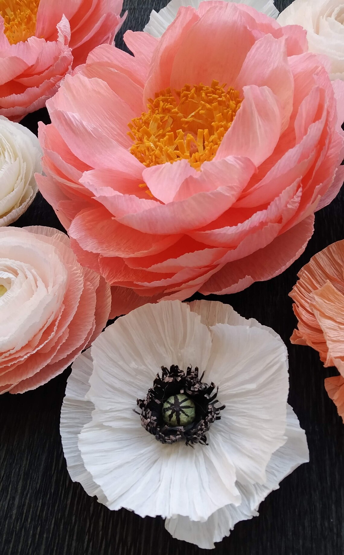 Paper Flower Set for Wedding Props Photo Decor - Etsy