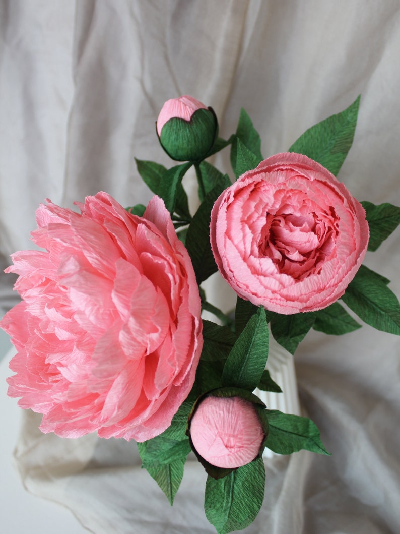 Tender Paper Peonies in Different Colors for Your Interior Decoration ...