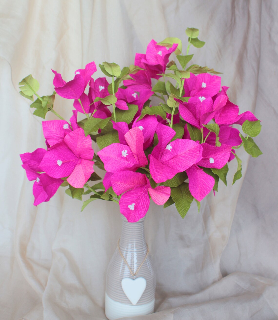 Paper Bougainvillea Branche for a Flower Arrangement - Etsy