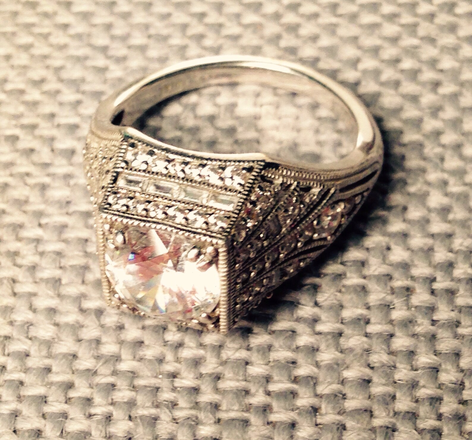 Antique Victorian Style Looking Sterling Silver Ring With | Etsy