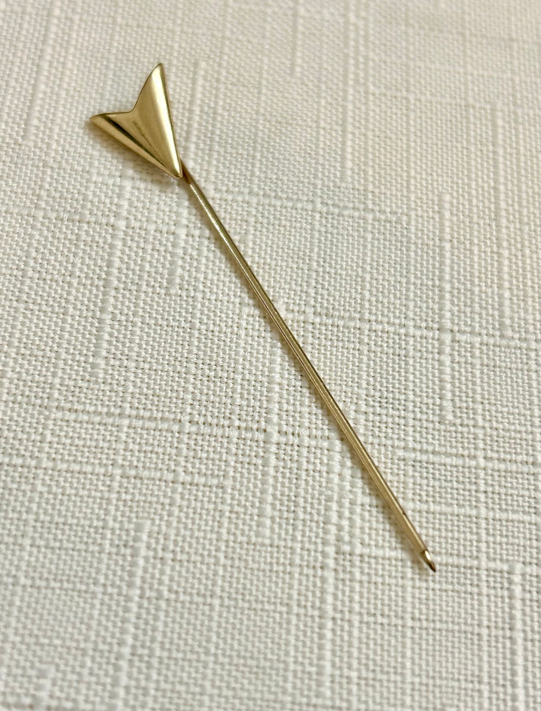 Vintage 14k Yg Arrow Head Stick Pin Hat Pin Circa 1970’s - Etsy