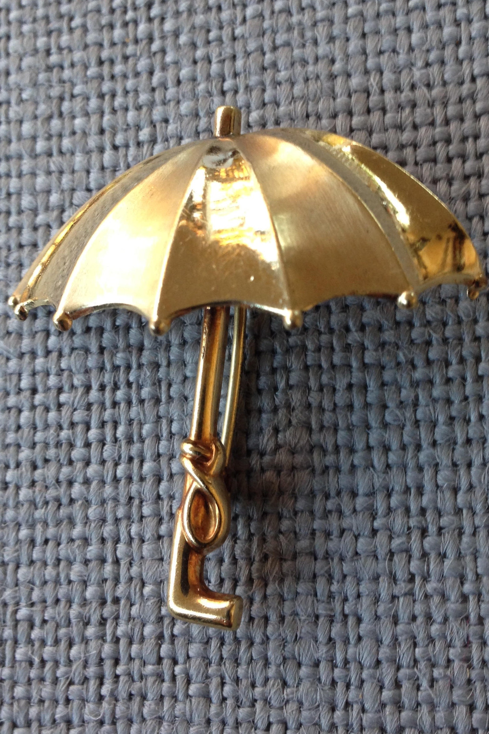 Vintage Goldfilled Umbrella Brooch Pin Hallmarked Germany. - Etsy