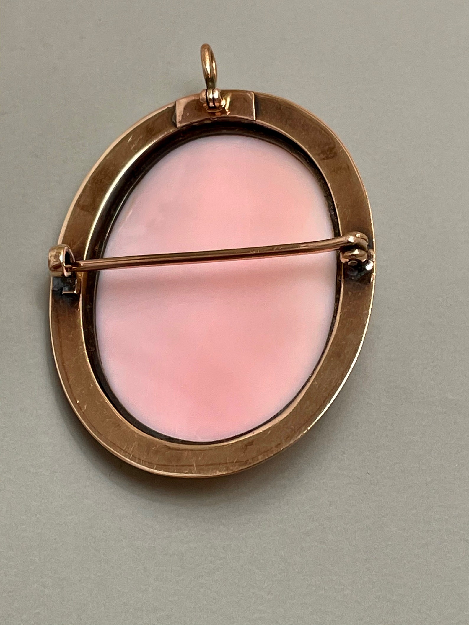 Victorian Brooch Pendant Queen Pink Conch Shell Detailed | Etsy
