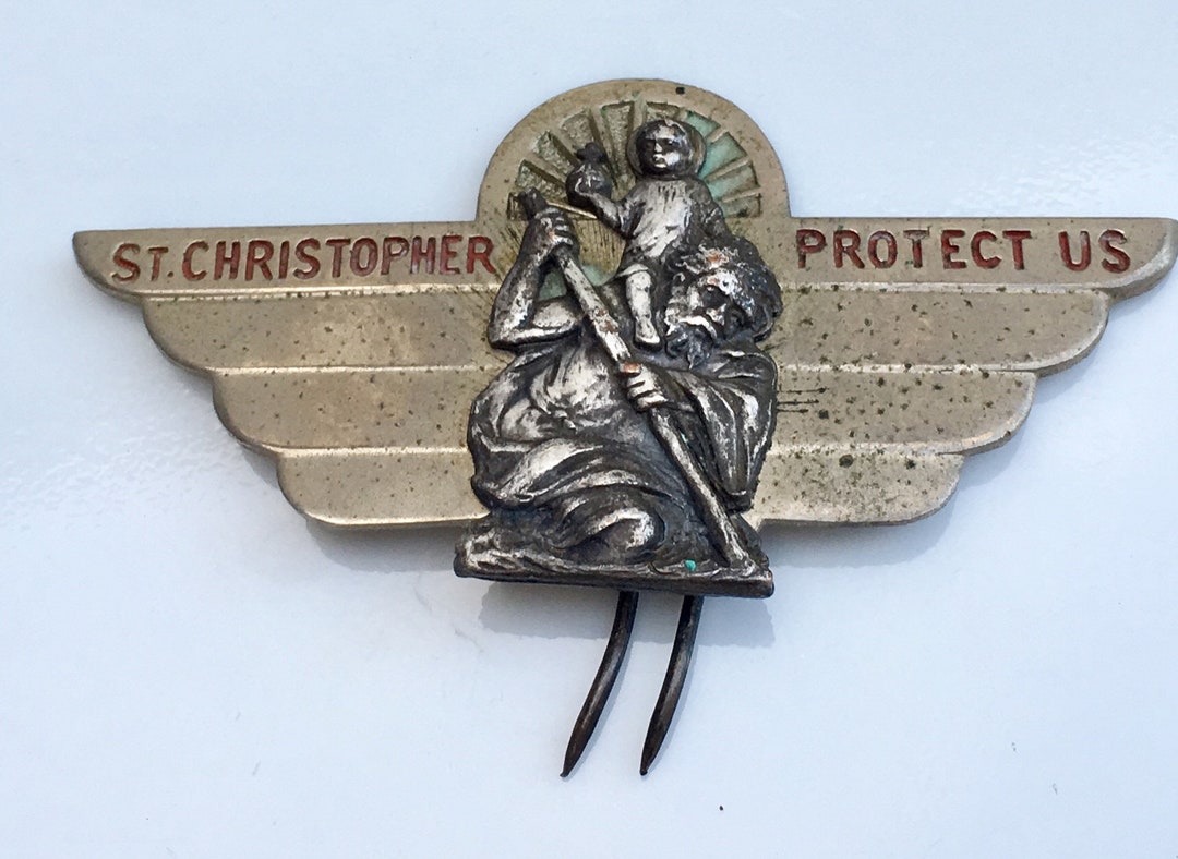 Vintage St Christopher Memorial Pin Circa 1940’s - Etsy