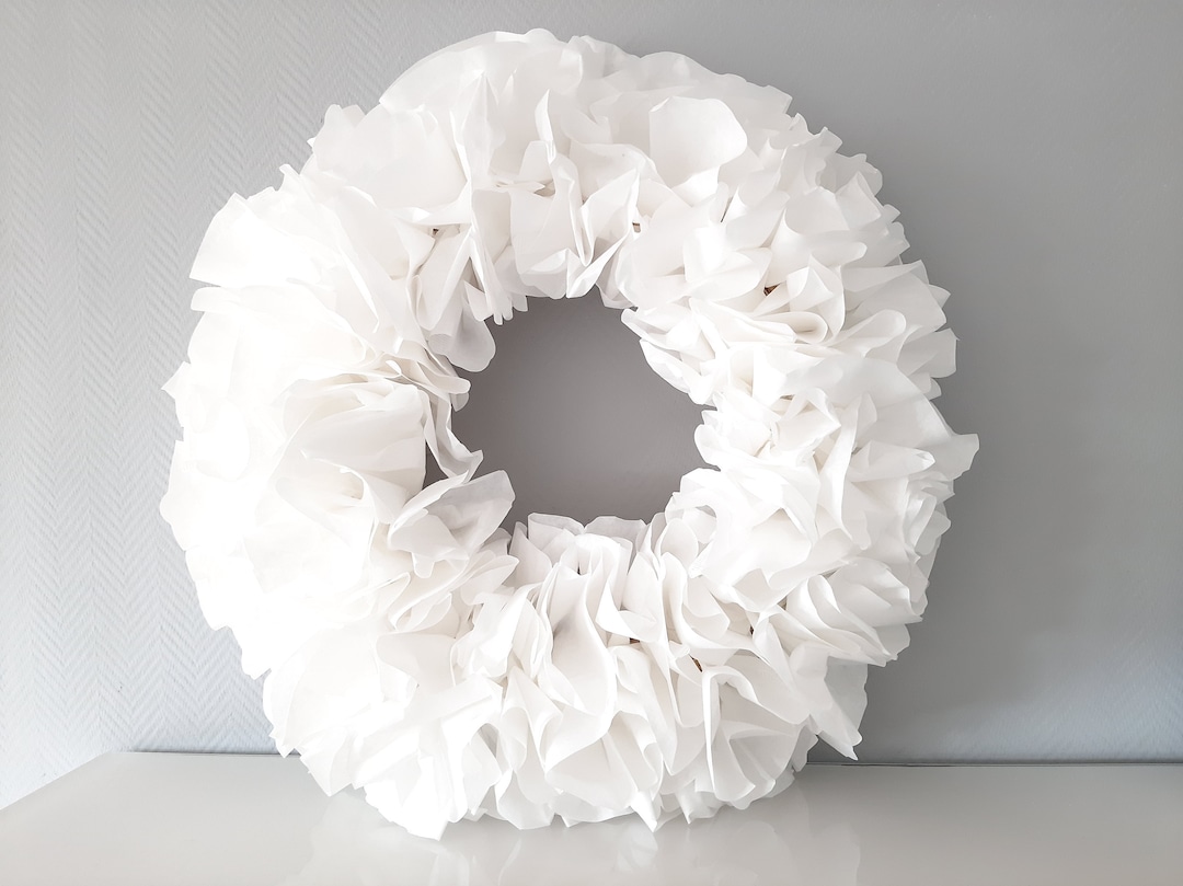 Large Wreath, White Wreath, Wedding Decoration, Natural Wreath, Wall ...