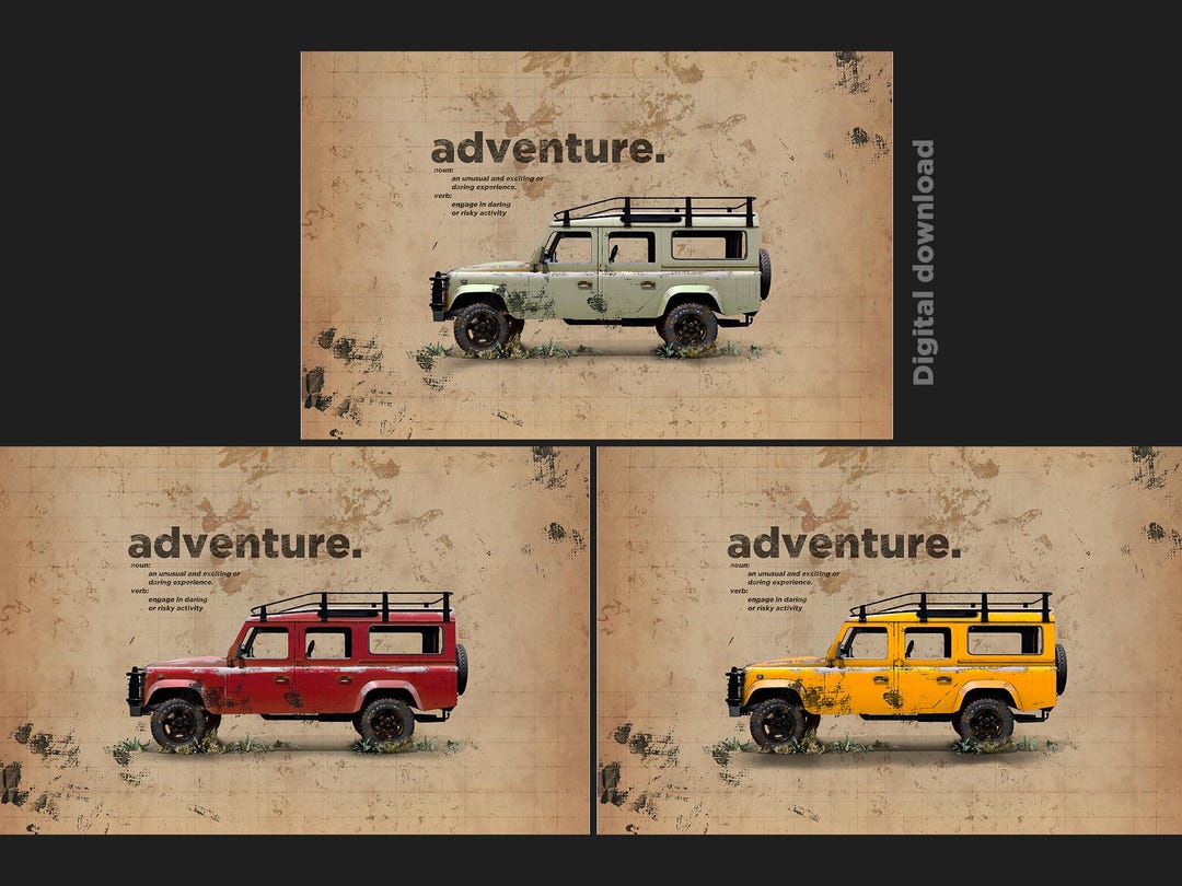 Land Rover Defender Landscape Artwork DIGITAL DOWNLOAD - Print It ...