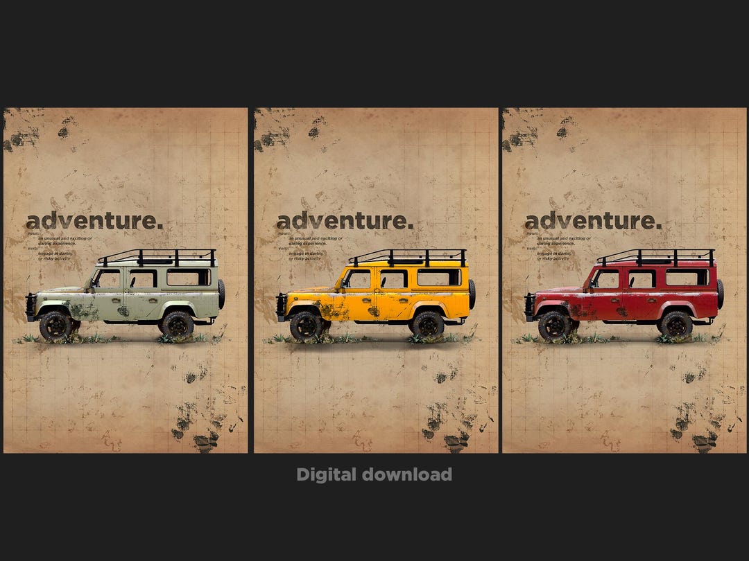 Land Rover Defender Landscape Artwork DIGITAL DOWNLOAD Print It ...