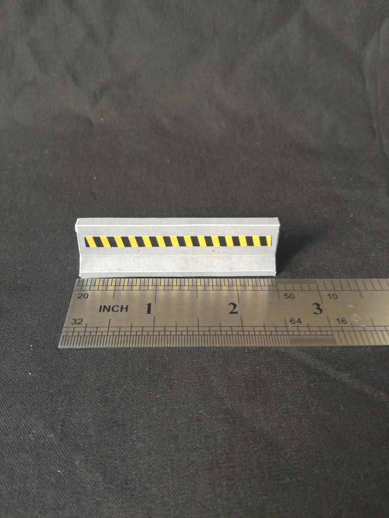 Printable Paper Craft 1-32 and 1-48 Scale Concrete Jersey Barrier PDF ...