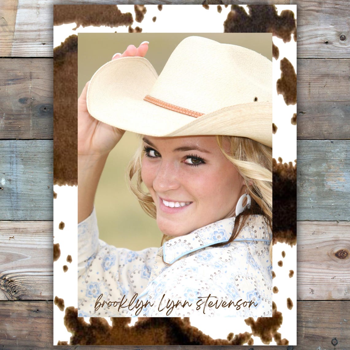 Cowgirl Graduation Party Invitation Template, Western Grad Invite ...