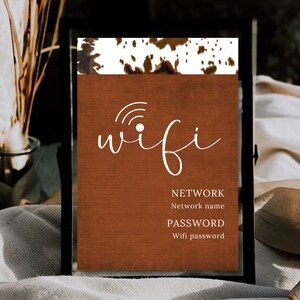 Wifi Access Sign Template Wedding Reception Wifi Password Signs Country ...