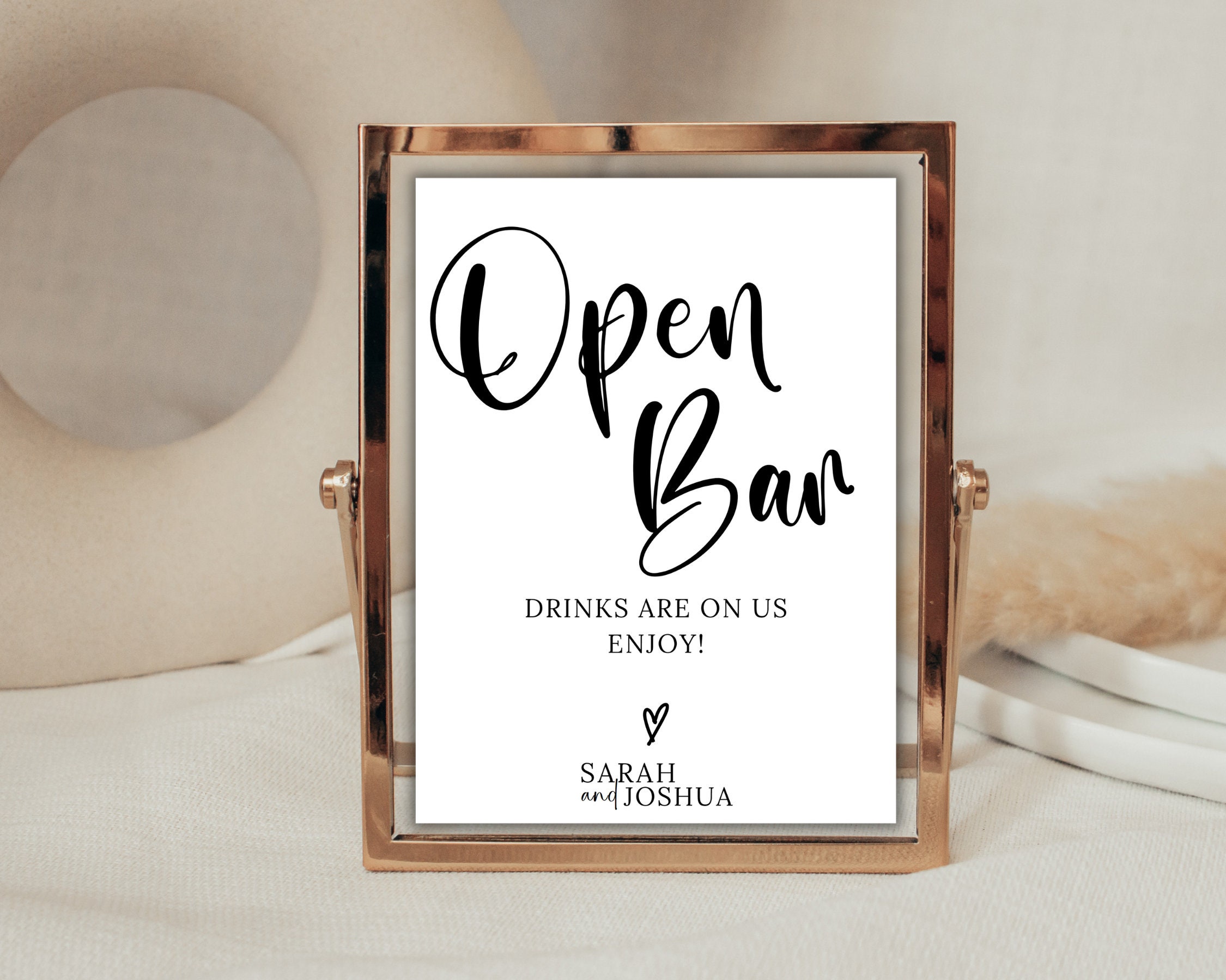 Cards and Gifts Sign Wedding Template Wedding Reception Sign Bundle ...