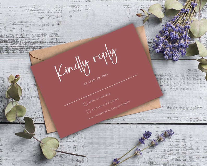 Kindly Reply Card Template Respond to Our Wedding Card Rsvp Card ...