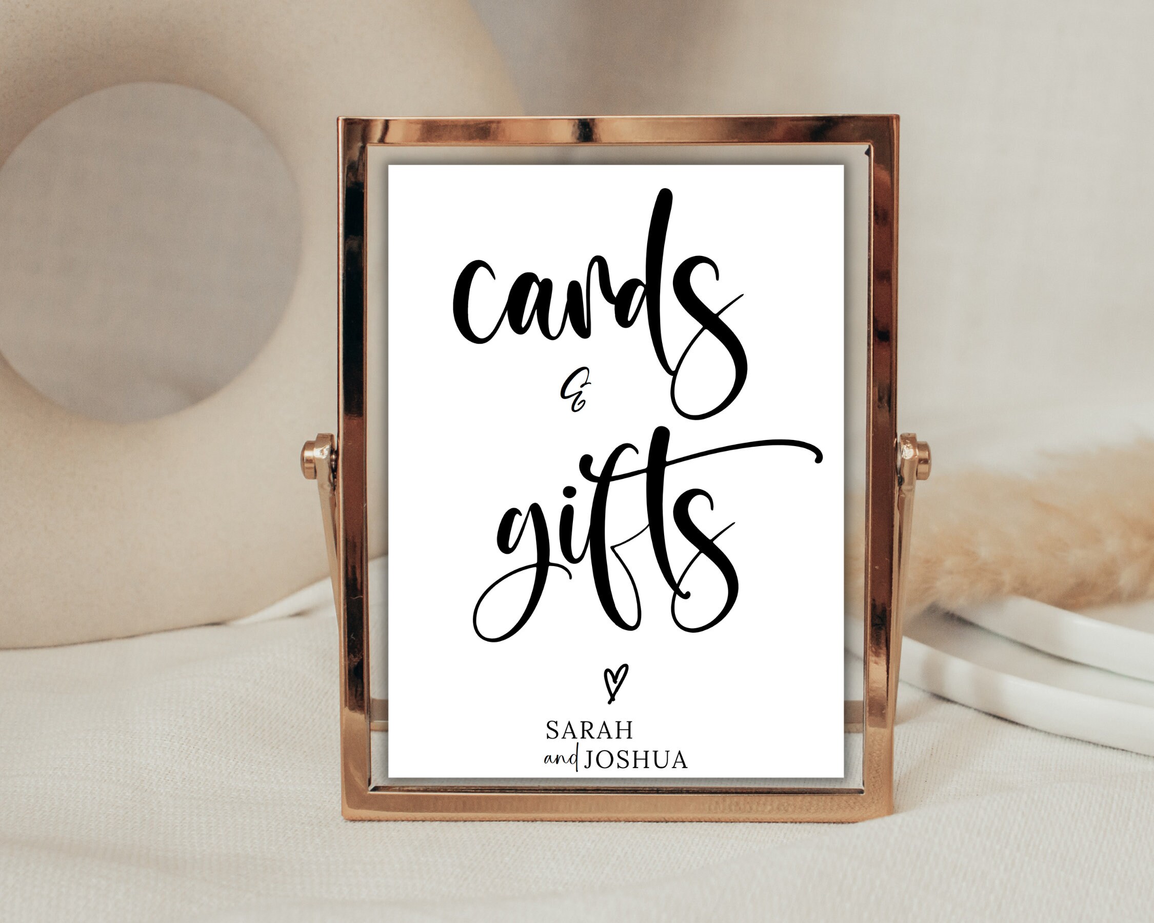 Cards and Gifts Sign Wedding Template Wedding Reception Sign Bundle ...
