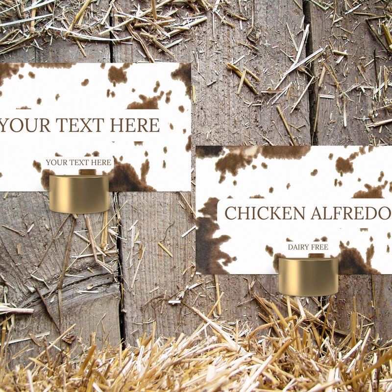 Western Food Label - Etsy