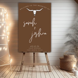 Wild West Welcome Sign Template Western Wedding Welcome Sign Cowboy ...