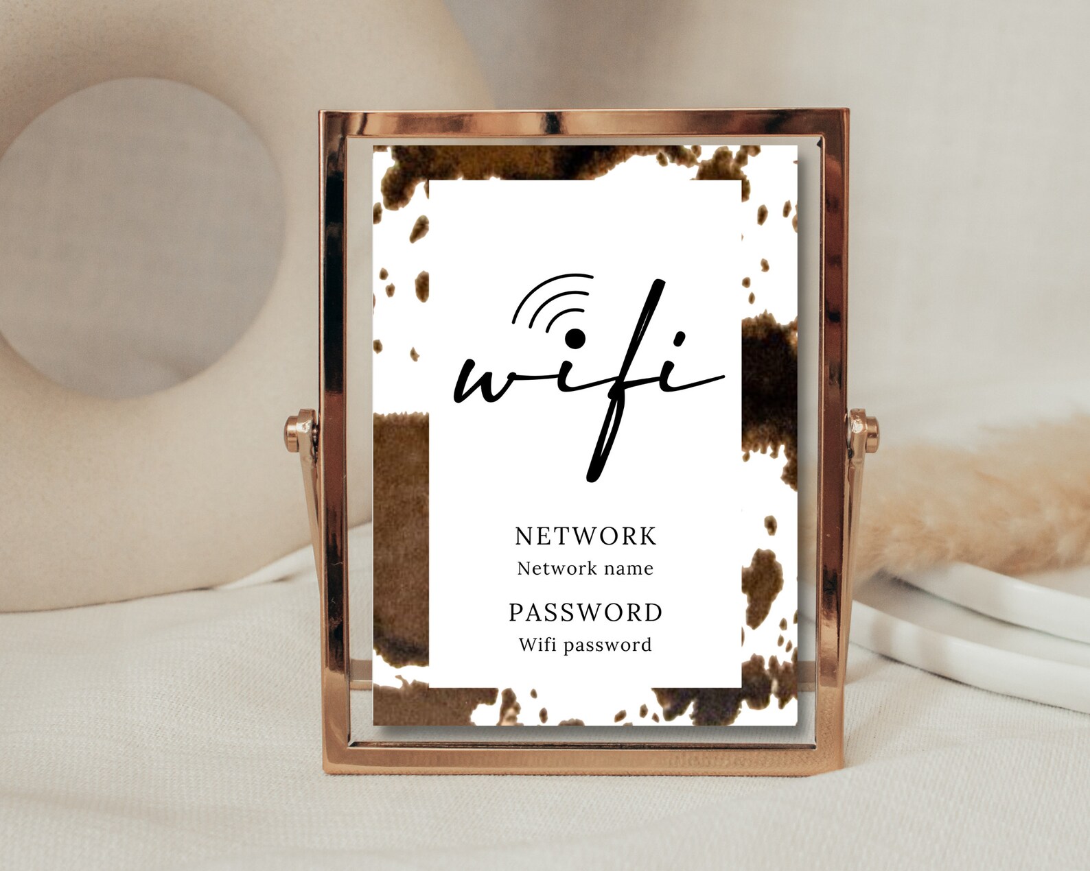 Wifi Access Sign Template Wedding Reception Table Signs - Etsy