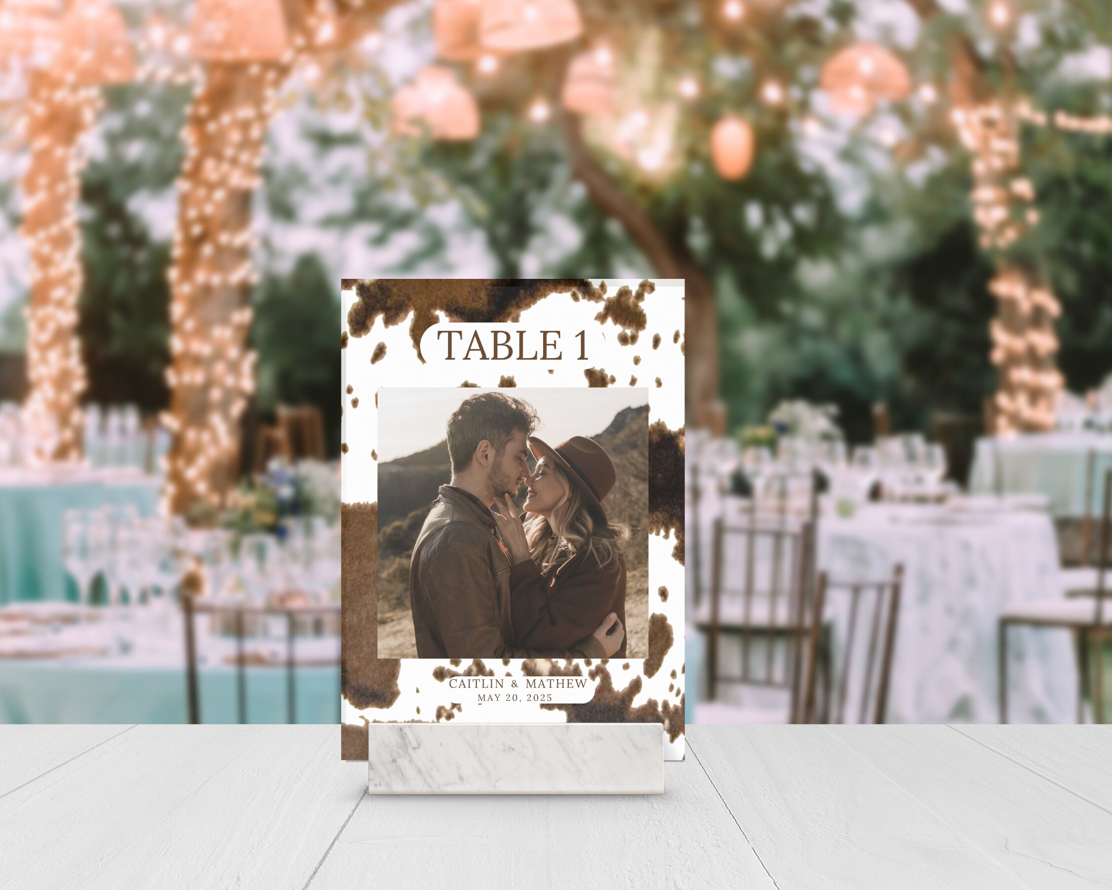 Western Wedding Seating Assignment Template Photo Table Numbers ...