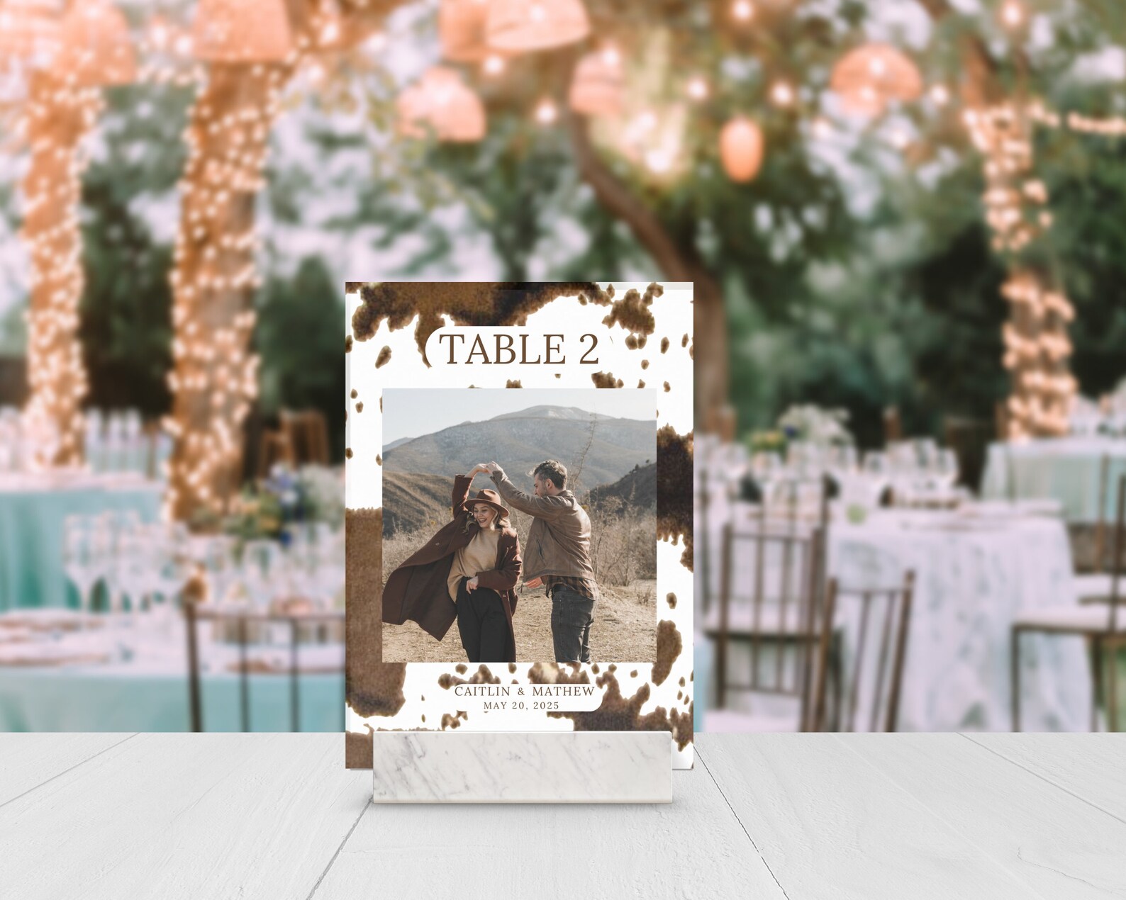 Western Wedding Seating Assignment Template Photo Table Numbers ...