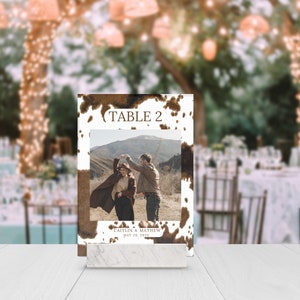 Western Wedding Seating Assignment Template Photo Table Numbers ...