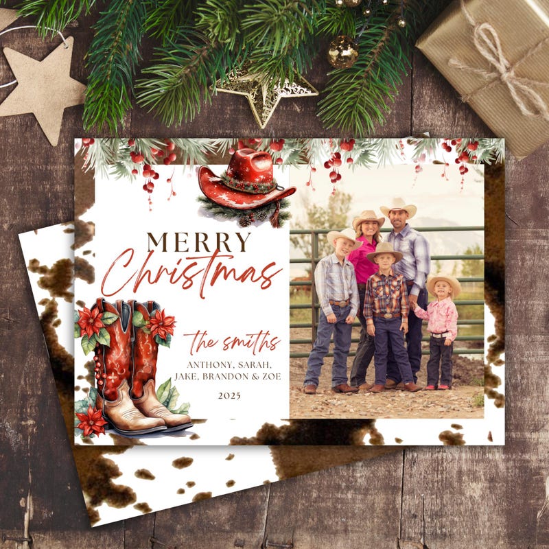 Rustic Holiday Cards - Etsy