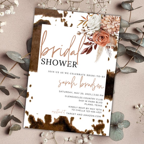 Rustic Bridal Shower Invitations