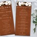 Western Wedding Program Template Digital Wedding Program Card Instant ...