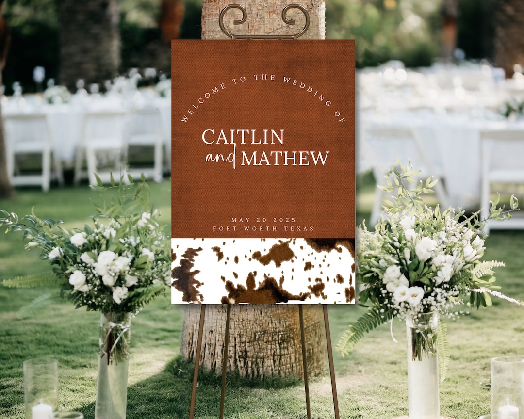 Western Welcome Sign Template Western Wedding Signs Country Western ...