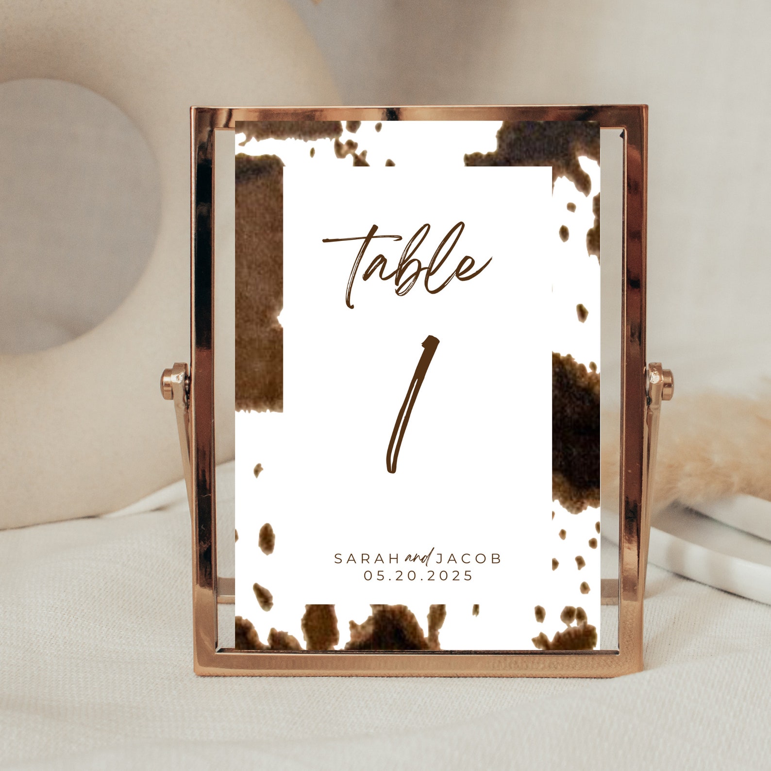 Cowboy Wedding Decor Western Wedding Table Number Signs Template ...