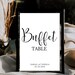 Buffet Sign Template Wedding Reception Buffet Sign Instant Download ...
