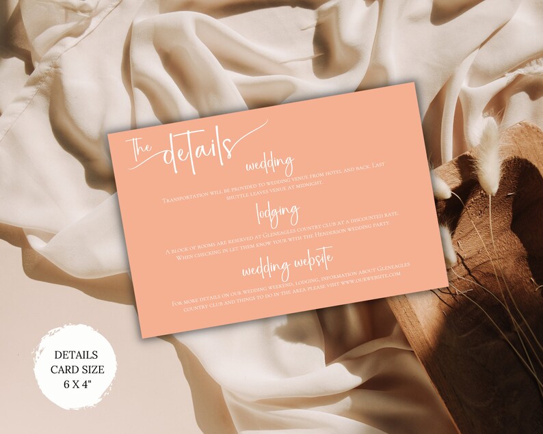 Modern Floral Wedding Invitation Template Kindly Reply Card - Etsy