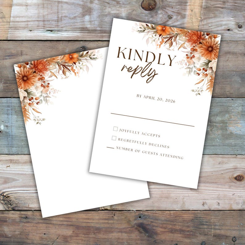 Country Wedding Invitation Set Rustic Floral Wedding Invitations Cowboy ...