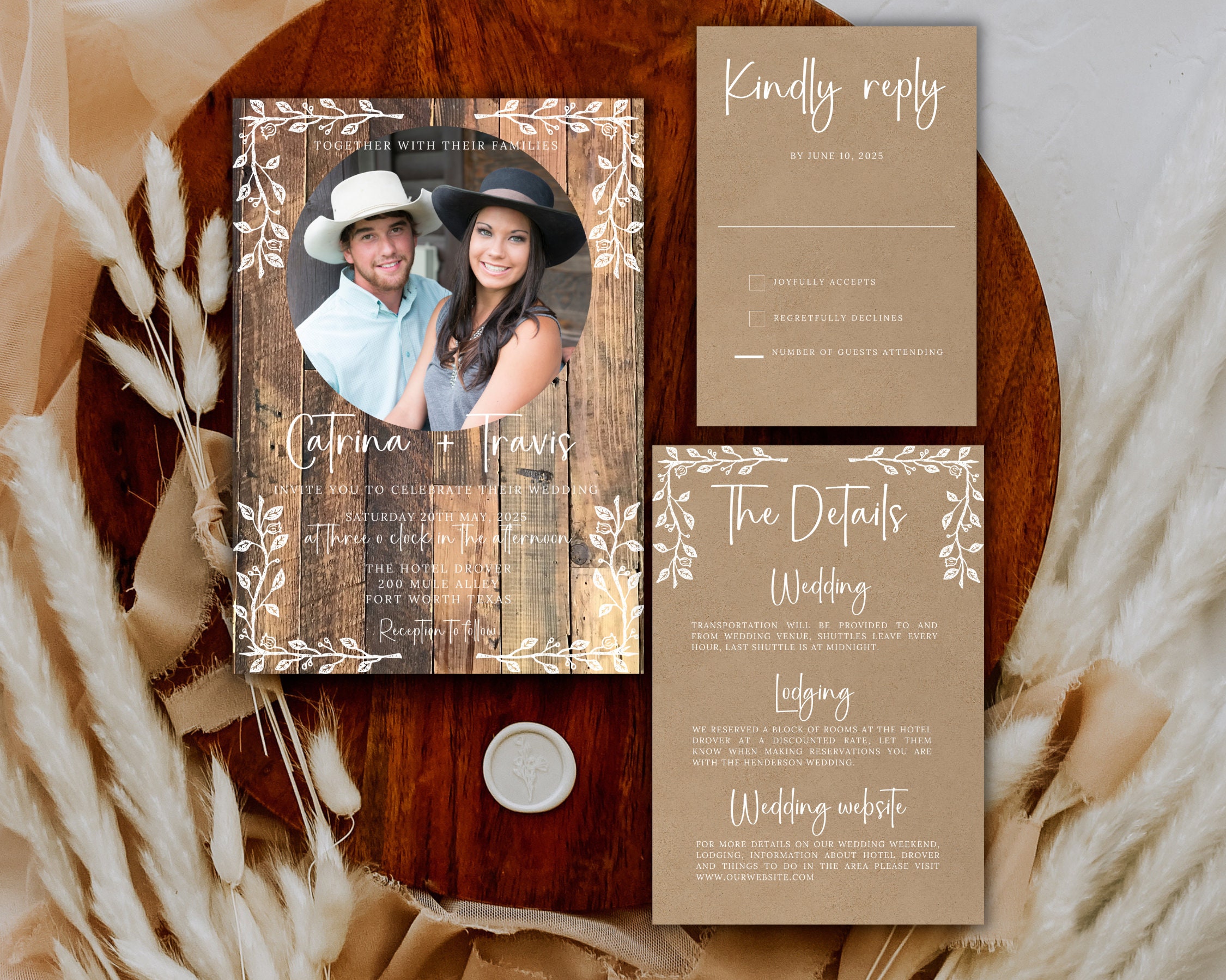 Country Wedding Invitation Ideas