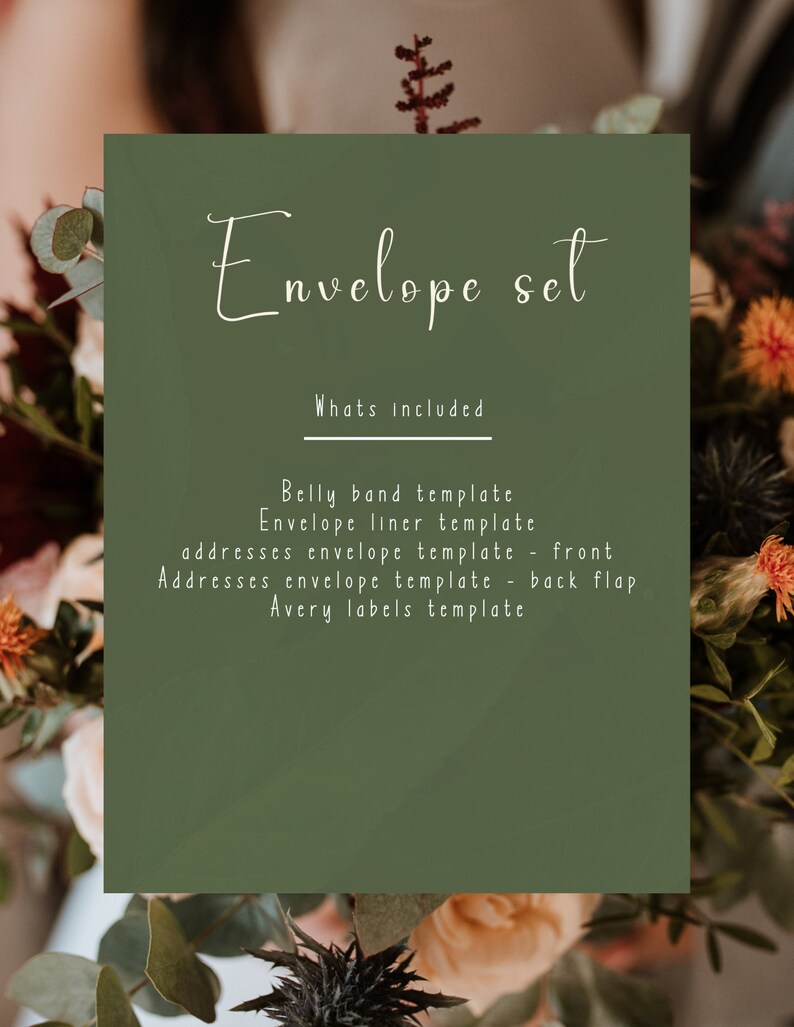 Envelope Matching Wedding Set Envelope Belly Band Envelope - Etsy