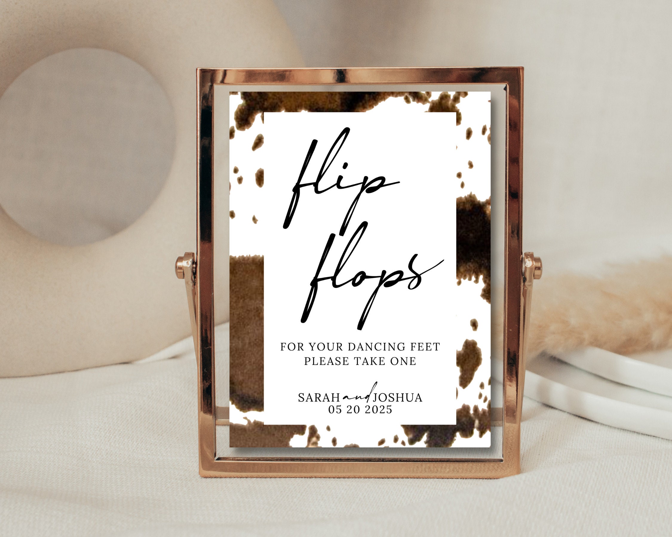 Western Wedding Table Sign Templates Rustic Wedding Decor Cowboy ...