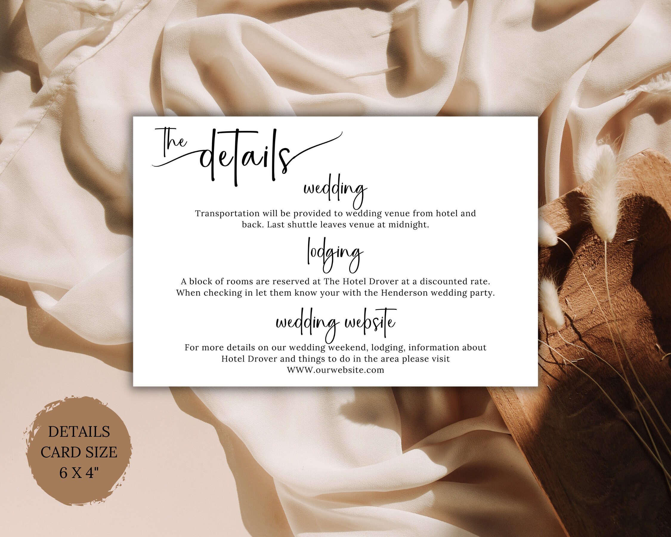 Minimalist Wedding Invitation Template Kindly Reply Card Template ...