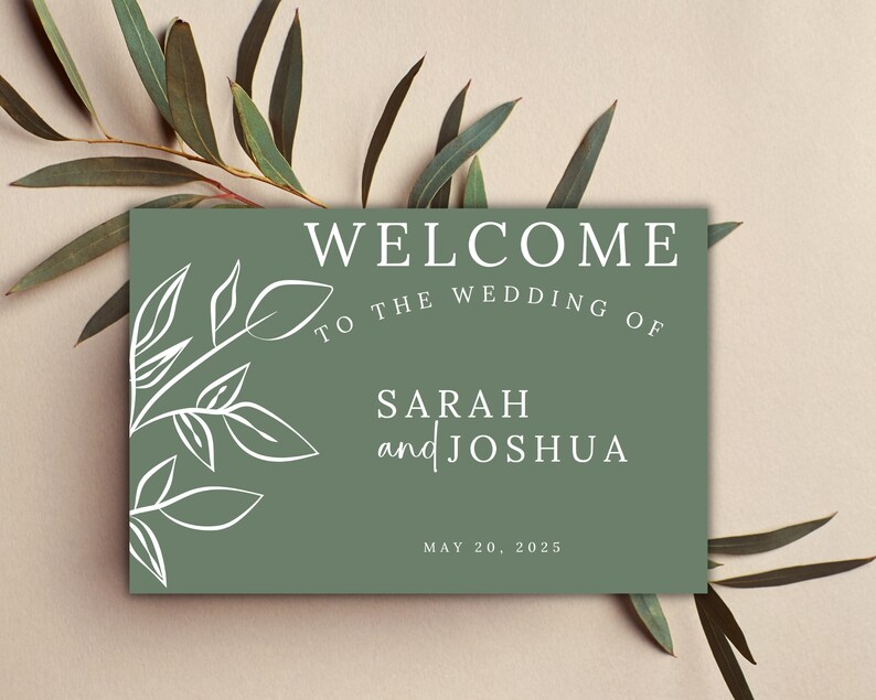 Wedding Welcome Sign Template Wedding Reception Signs and - Etsy