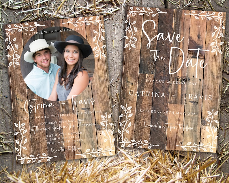 Country Wedding Invitation Bundle Wedding Set Country Western - Etsy