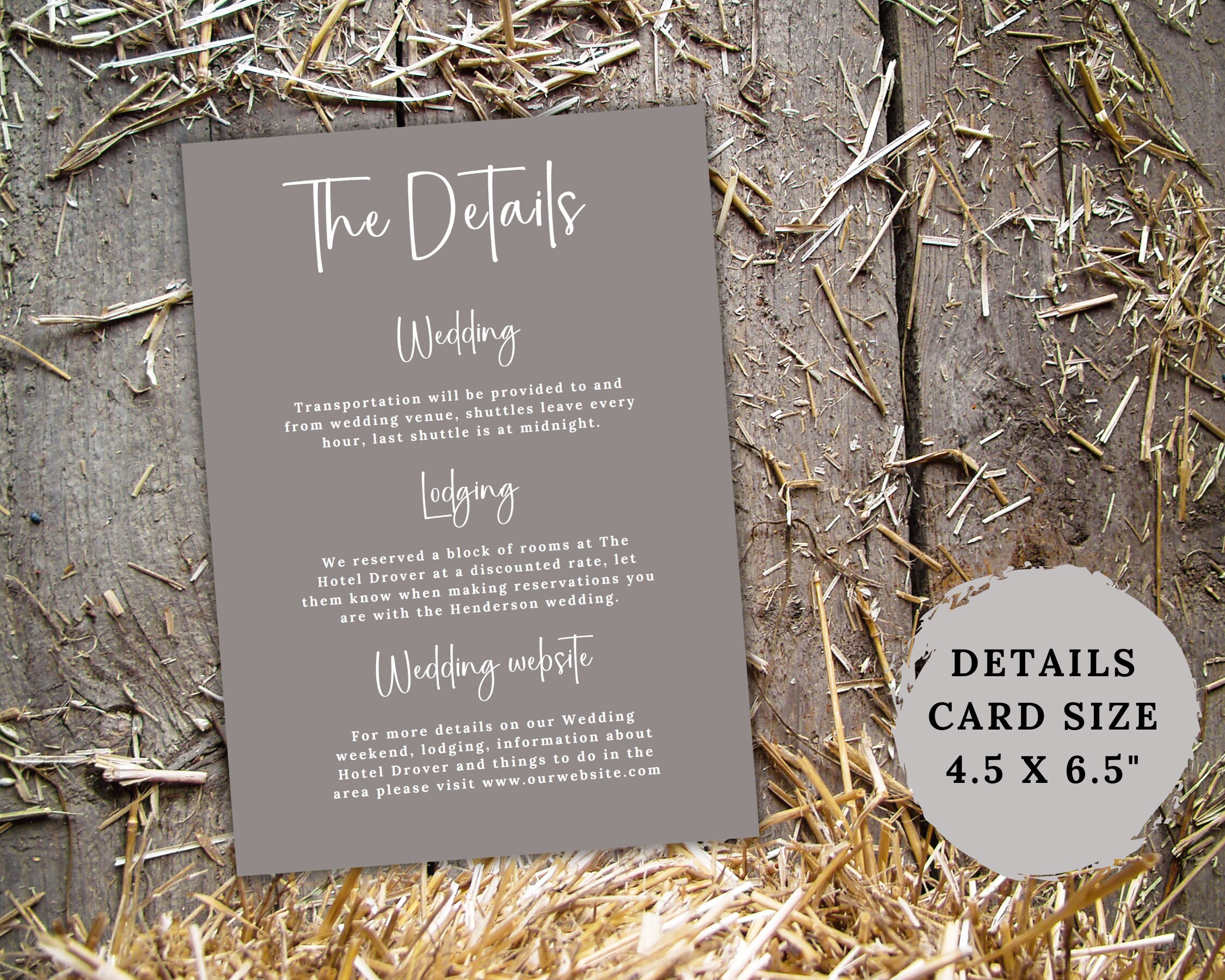 Country Wedding Invitation Set Includes Rsvp Gray Barn Wood Wedding ...