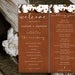 Western Wedding Program Template Digital Wedding Program Card Instant ...