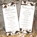 Western Wedding Program Template Rustic Wedding Cowhide Wedding Program ...