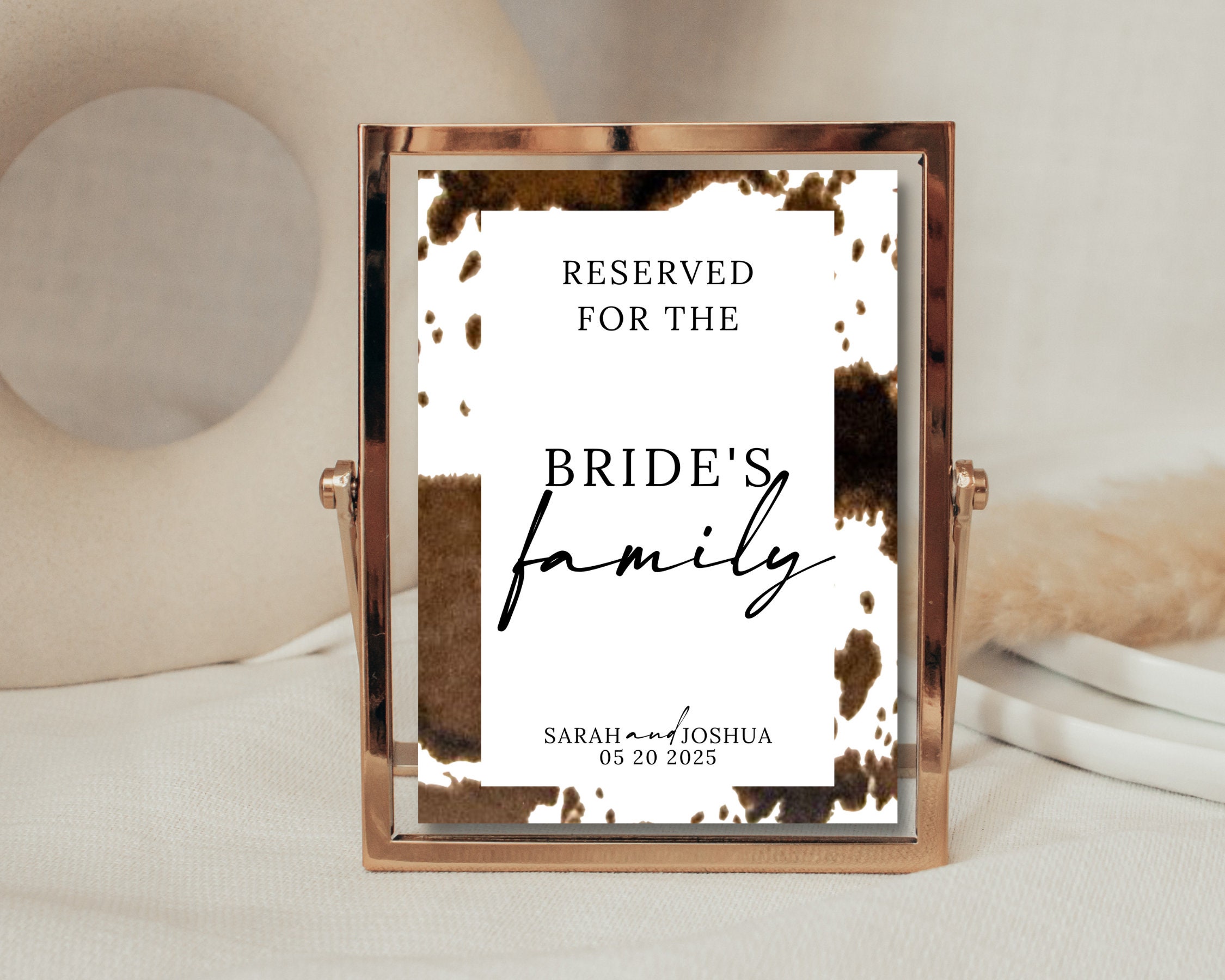 Modern Western Wedding Sign Template Rustic Cowboy Wedding - Etsy