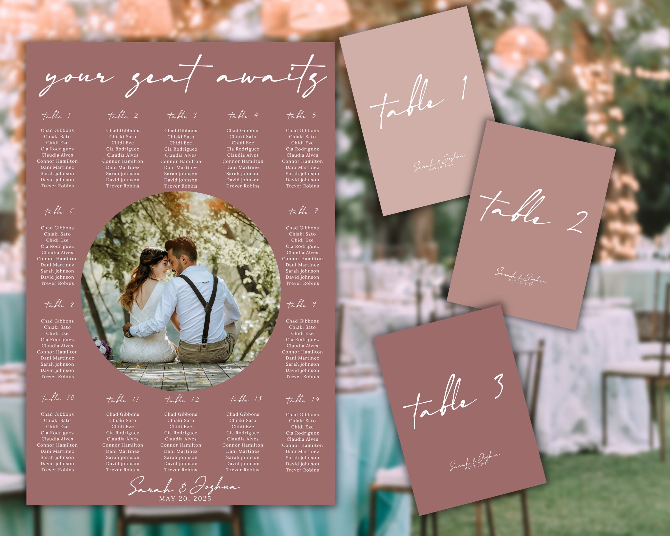 Pink Seating Assignment Sign Wedding Reception Seating Chart Poster ...