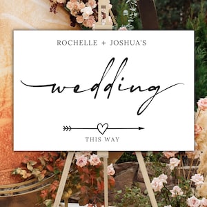 Wedding This Way Sign Template Wedding Signs Diy Wedding Signs Instant ...