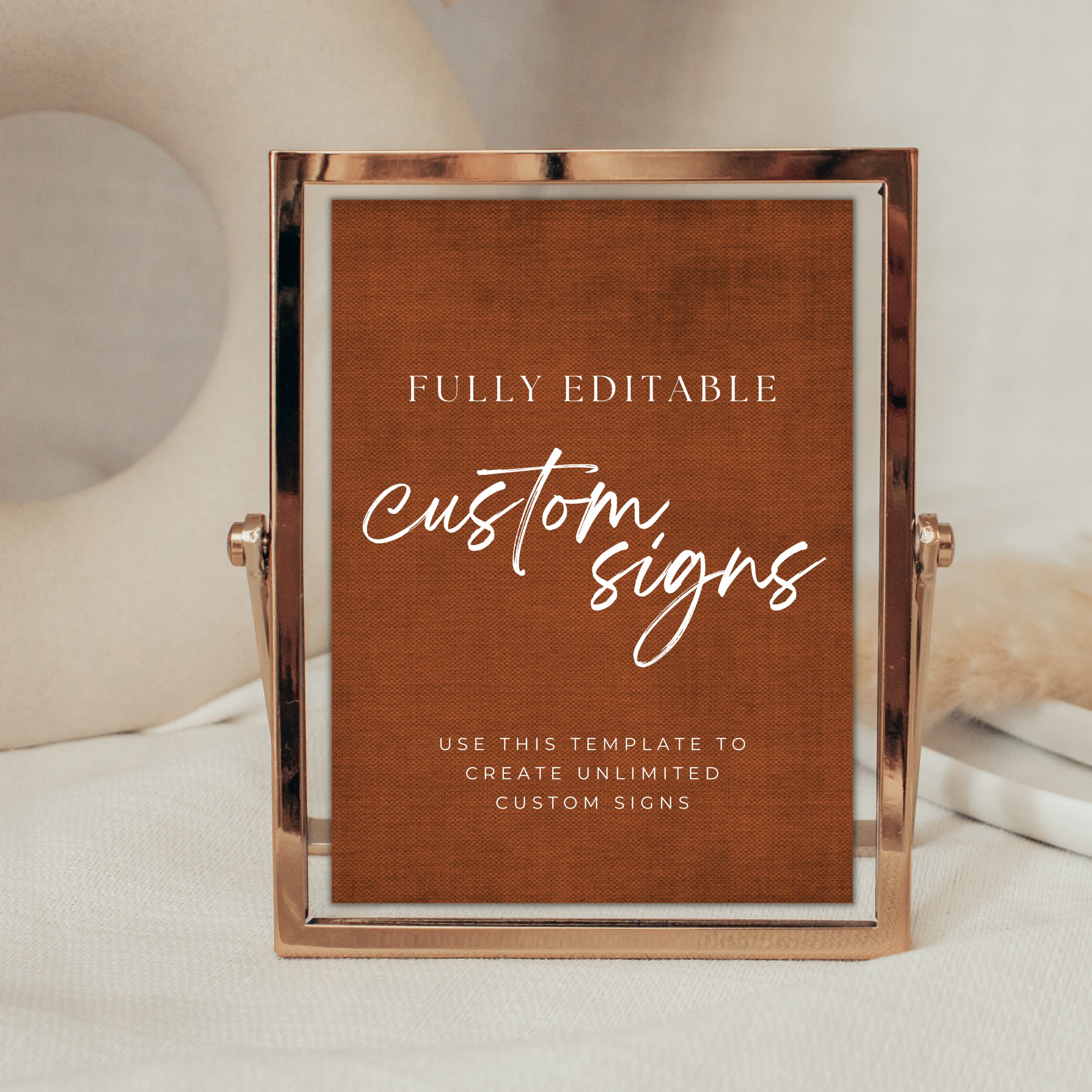 Western Wedding Decor Table Signs Template 5x7 Editable Signs - Etsy