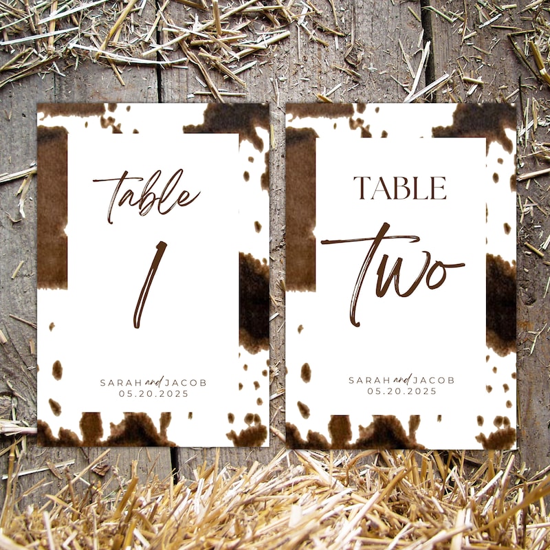 Western Table Number - Etsy