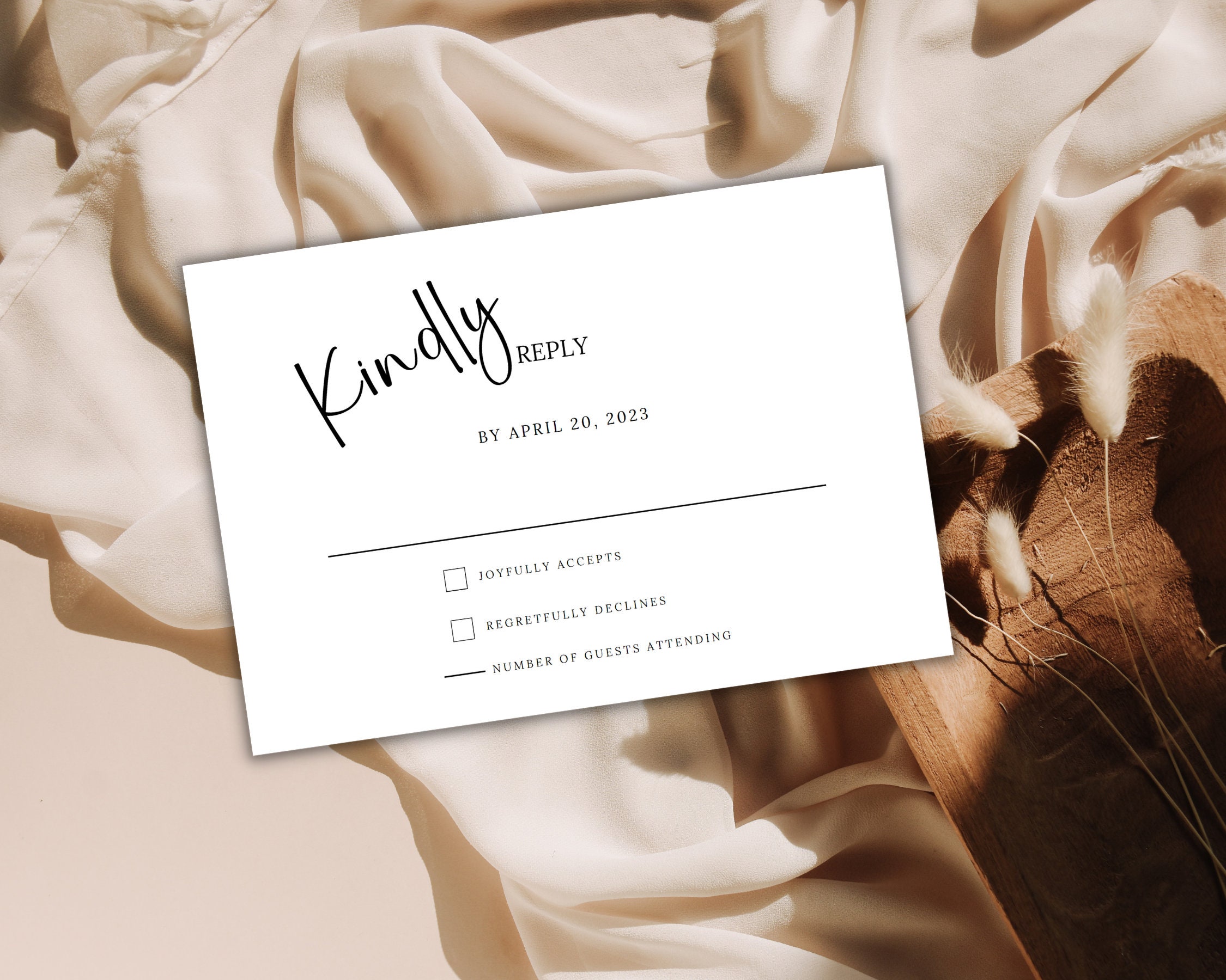 Kindly Reply Card Template Respond to Our Wedding Card Rsvp Card ...