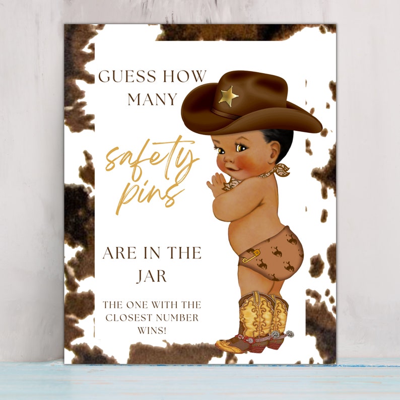 A Little Cowboy is on the Way Baby Shower Signs Western Baby Shower ...