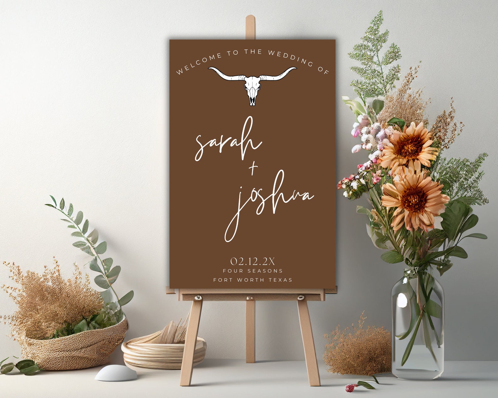 Wild West Welcome Sign Template Western Wedding Welcome Sign - Etsy