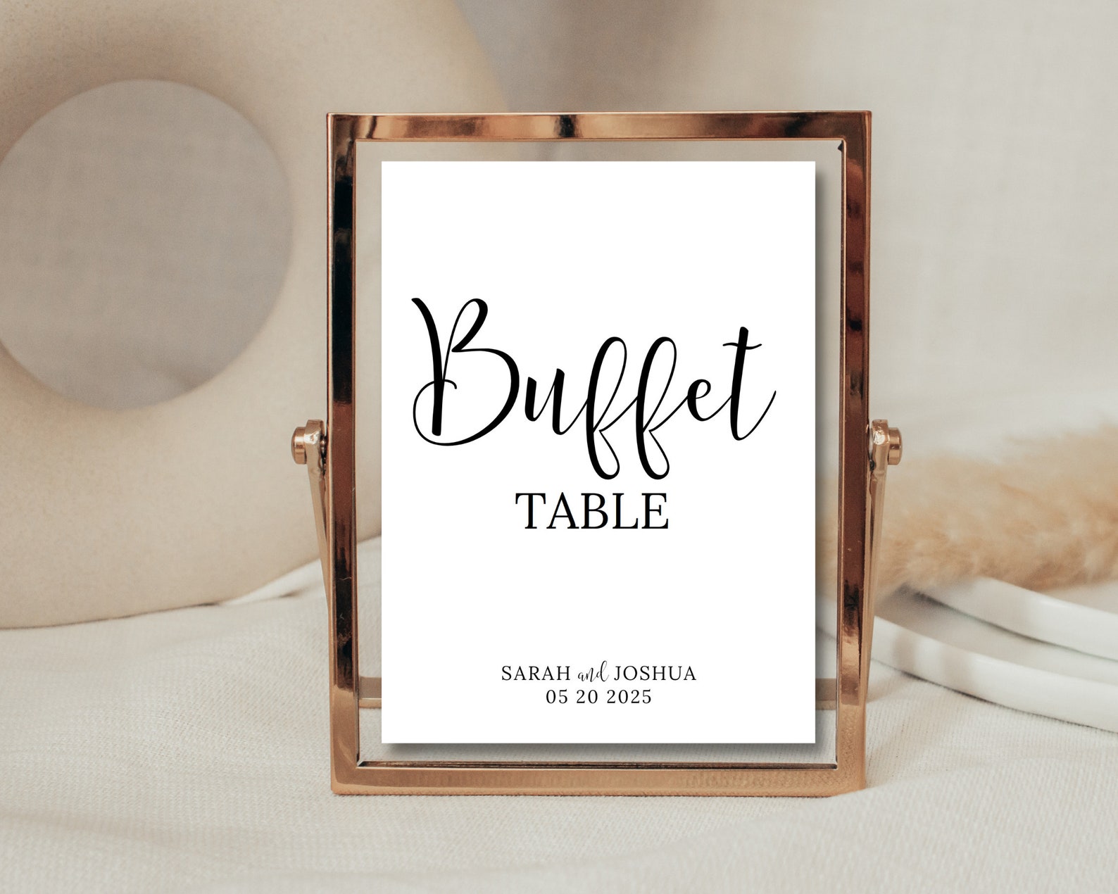 Buffet Sign Template Wedding Reception Buffet Sign Instant Download ...