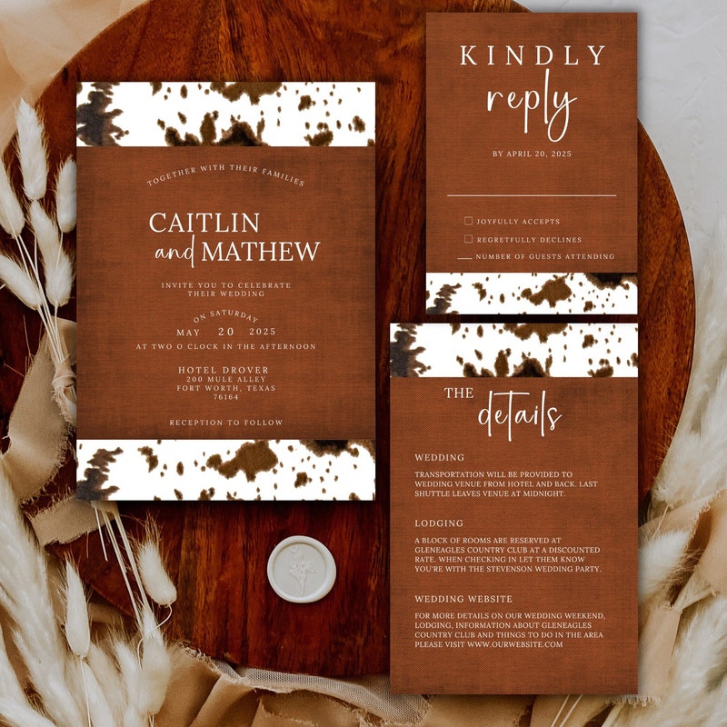 Western Invitation - Etsy